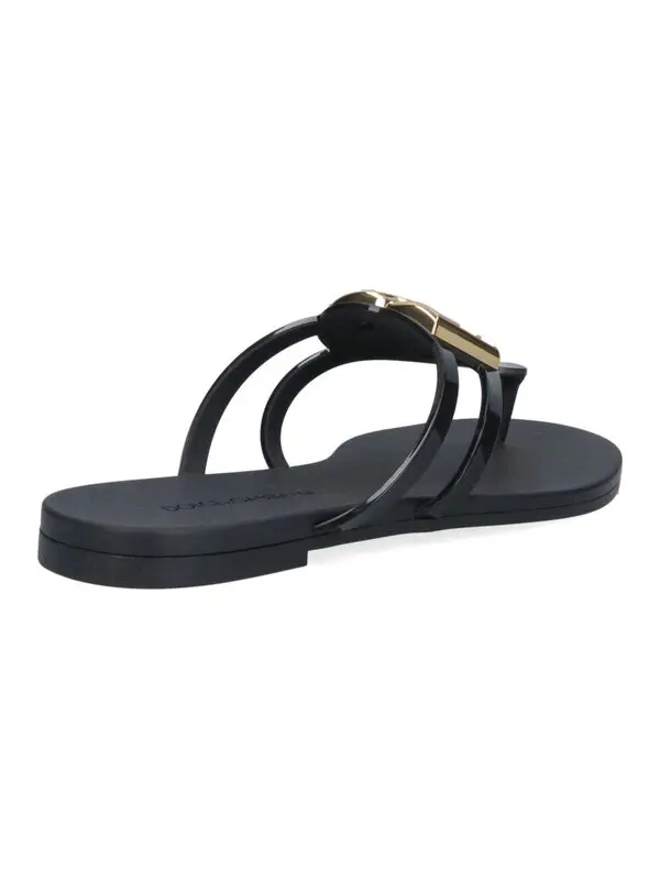 Dolce & Gabbana Dg Flip Flops - Black