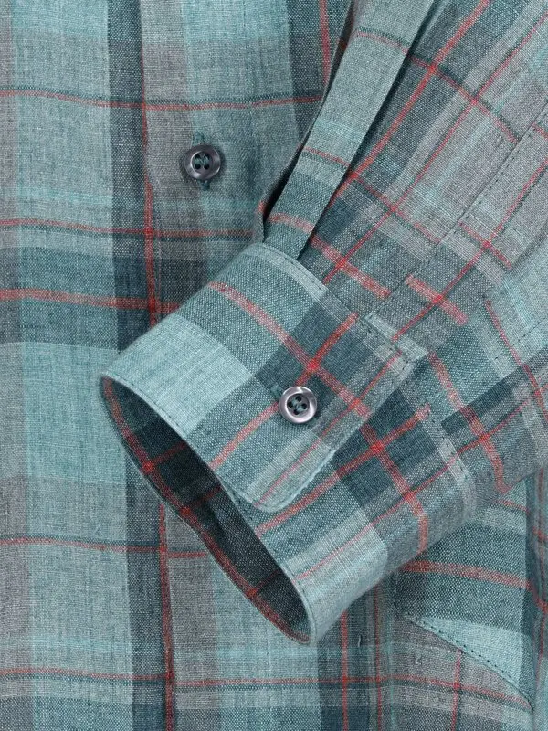 MAGLIANO Checked Linen Shirt