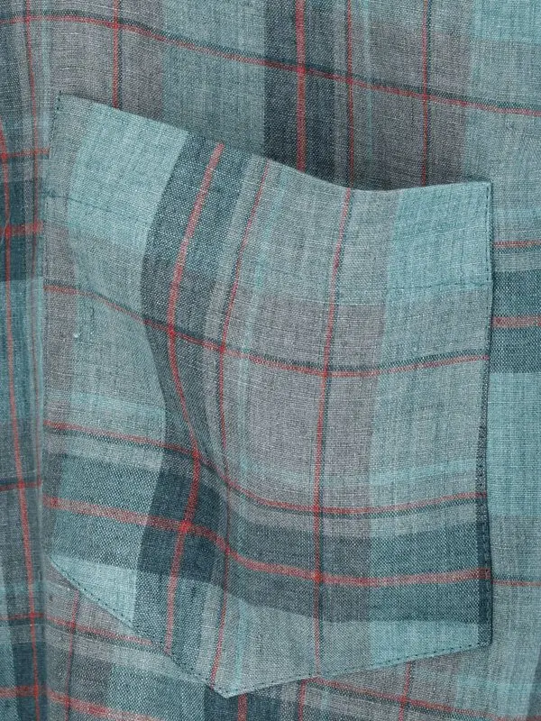 MAGLIANO Checked Linen Shirt