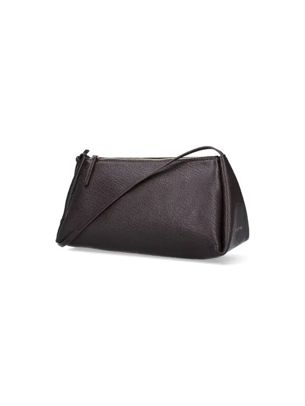 Calvin Klein Leather Shoulder Bag - Brown