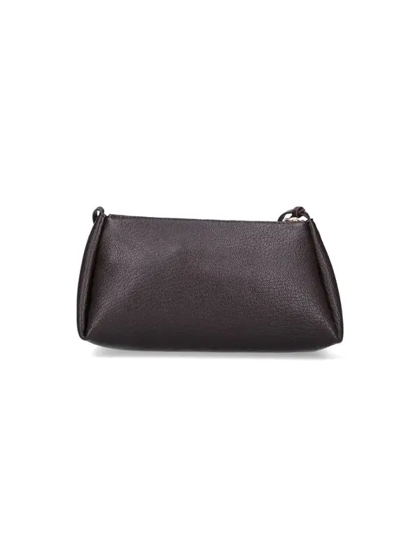 Calvin Klein Leather Shoulder Bag - Brown