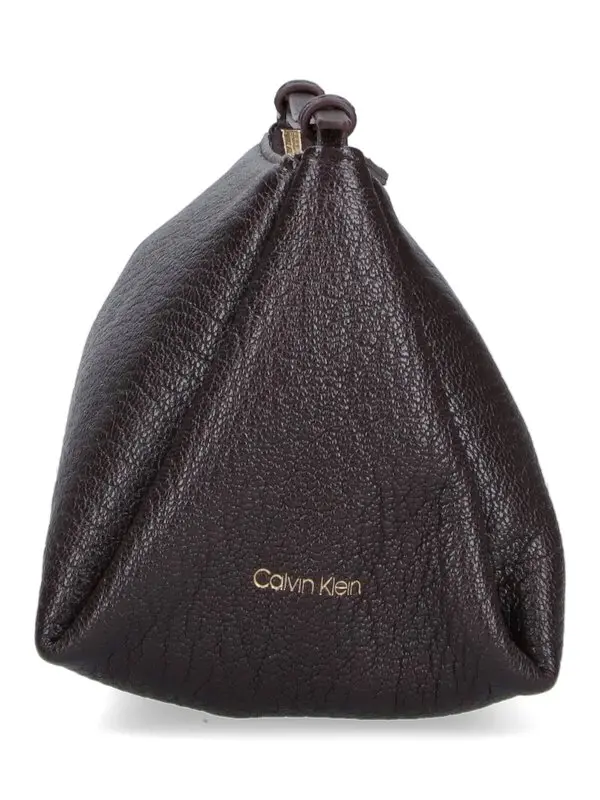 Calvin Klein Leather Shoulder Bag - Brown