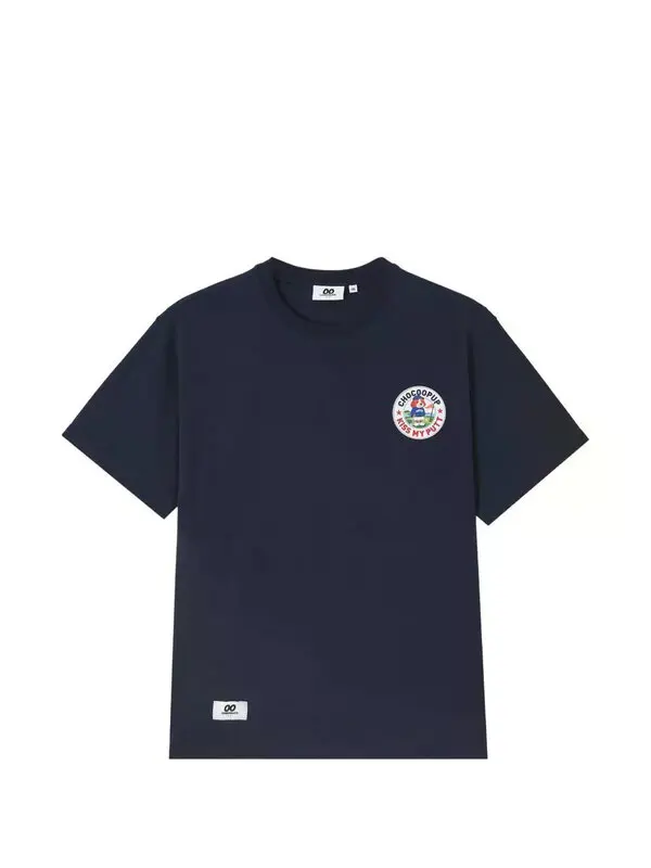 CHOCOOLATE Logo-patch T-shirt - Blue