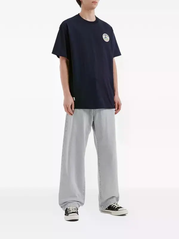 CHOCOOLATE Logo-patch T-shirt - Blue
