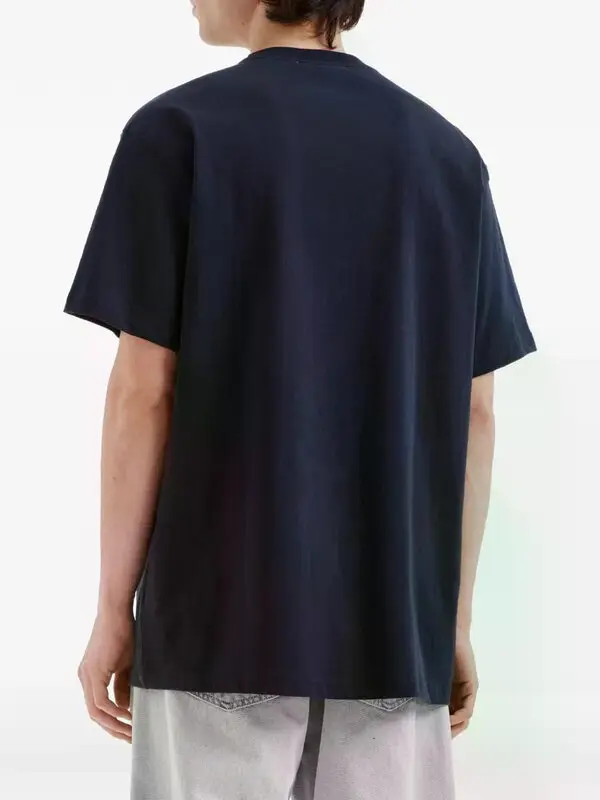 CHOCOOLATE Logo-patch T-shirt - Blue