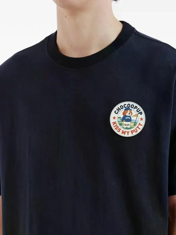 CHOCOOLATE Logo-patch T-shirt - Blue