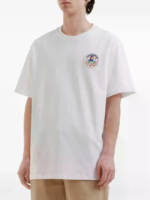 CHOCOOLATE Logo-patch T-shirt - White