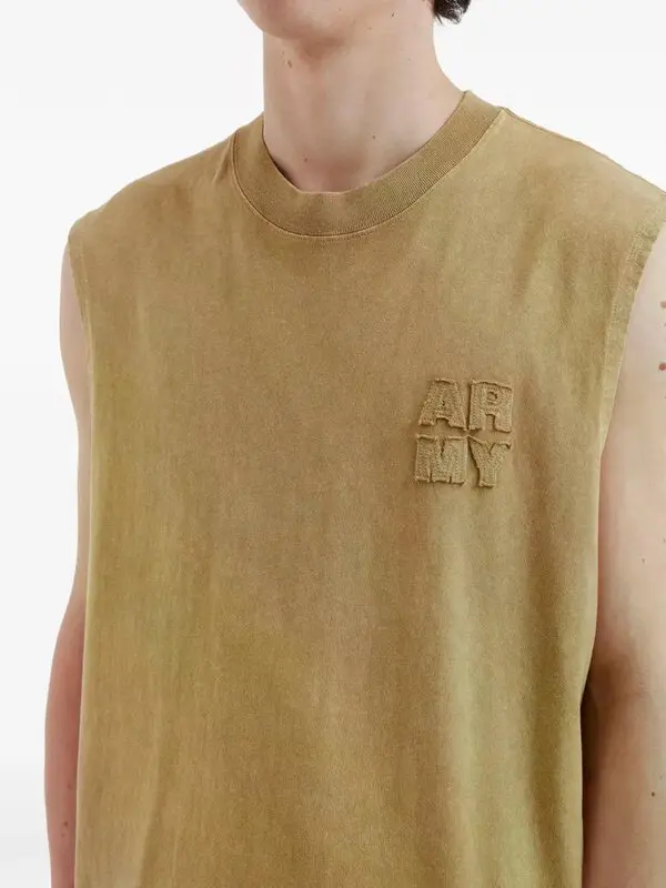 Izzue Logo-patch Graphic-print T-shirt - Neutrals