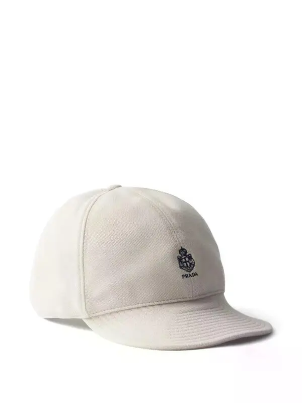 Prada Piqué Baseball Cap - Neutrals