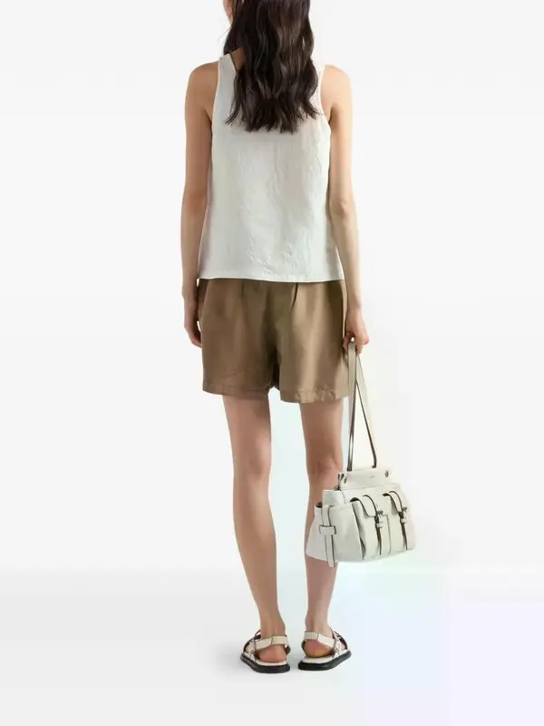 Prada Embroidered Linen Top