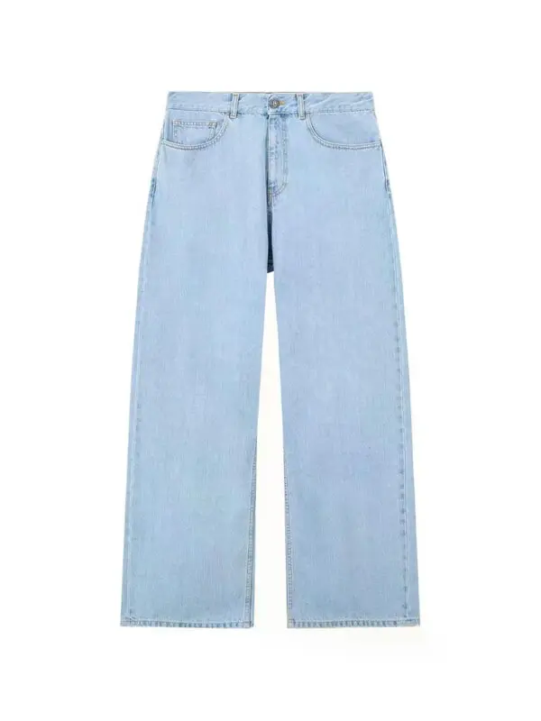 Palm Angels Wide-leg Five-pocket Jeans
