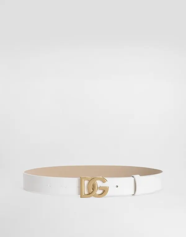 Dolce & Gabbana Dg Logo Belt - White