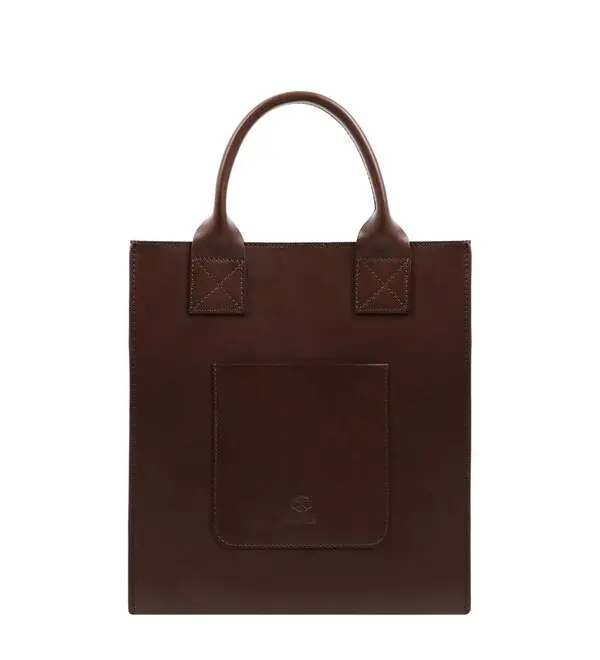 TIME RESISTANCE Leather Tote Bag