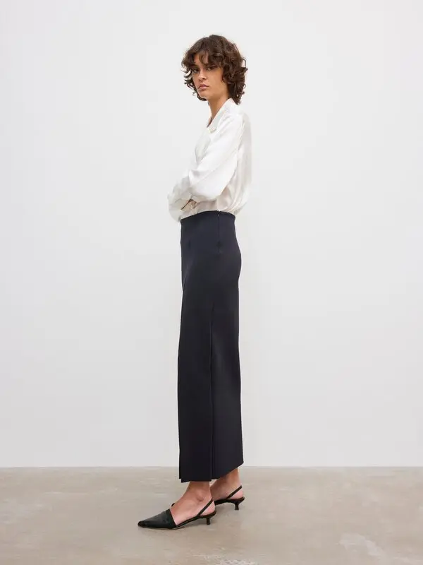 HOUSE OF DAGMAR Fitted Midi Skirt