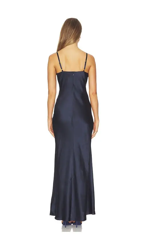 L'Agence Shayla Lace Maxi Dress - Midnight