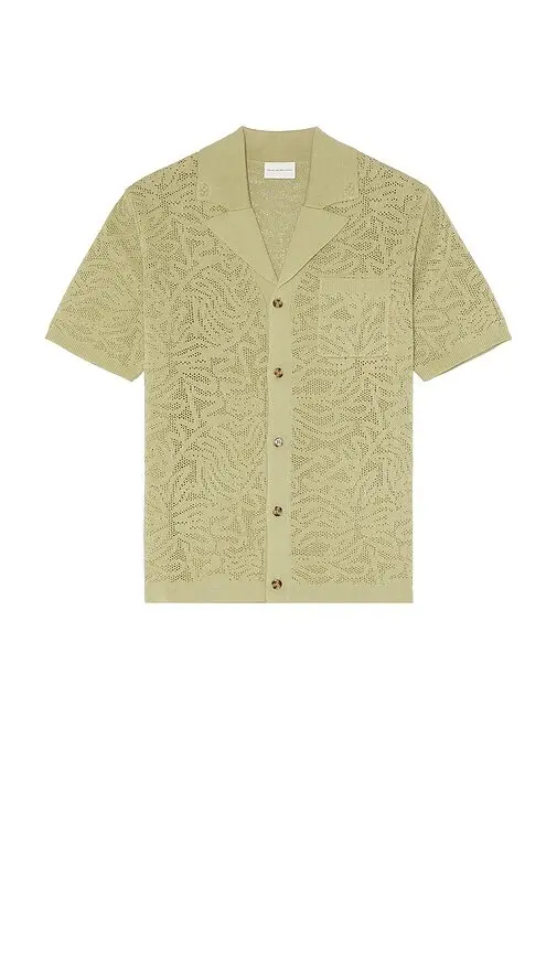 DRÃ´LE DE MONSIEUR Chemise Maille Dentelle In Green