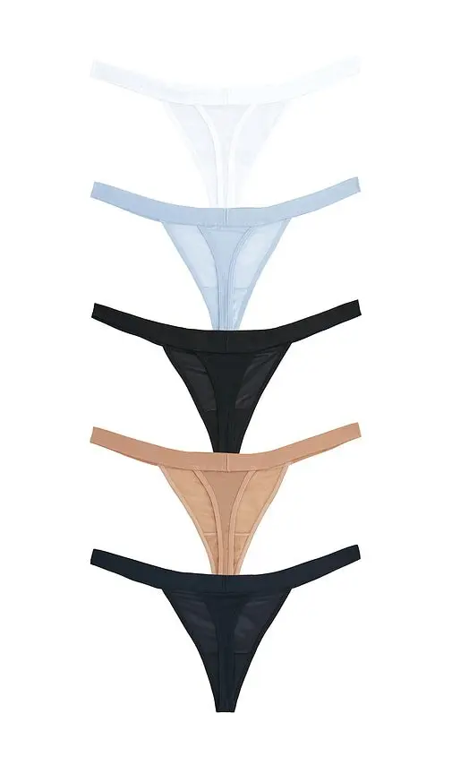 NEGATIVE UNDERWEAR Sieve Thong In Blue - Cool