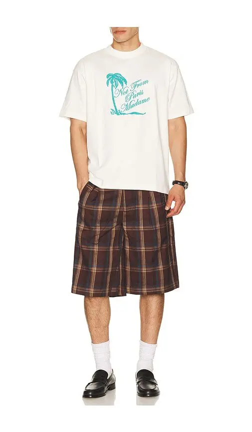 DRÃ´LE DE MONSIEUR T-shirt Slogan Palmiers In White