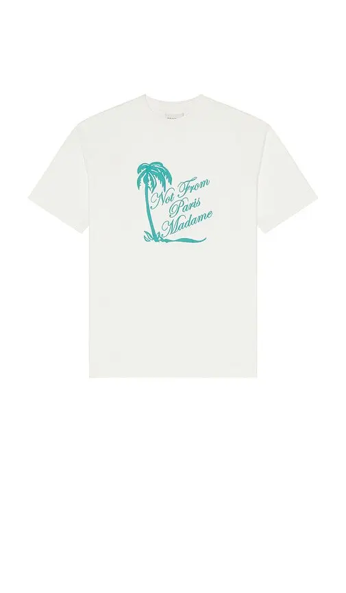 DRÃ´LE DE MONSIEUR T-shirt Slogan Palmiers In White