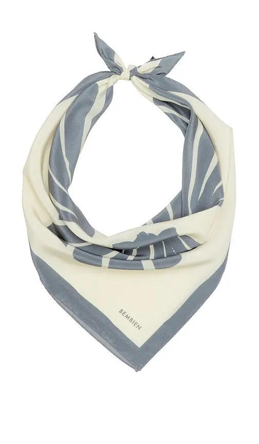 BEMBIEN Sirena Large Scarf In Beige,slate