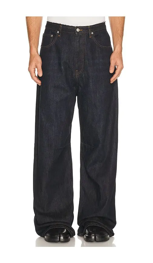 MAISON MARGIELA Five-pocket Denim Jeans - Dark Blue
