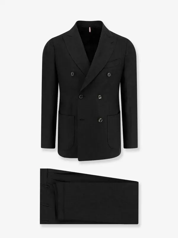 NUGNES 1920 Doublebreasted Linen Suit