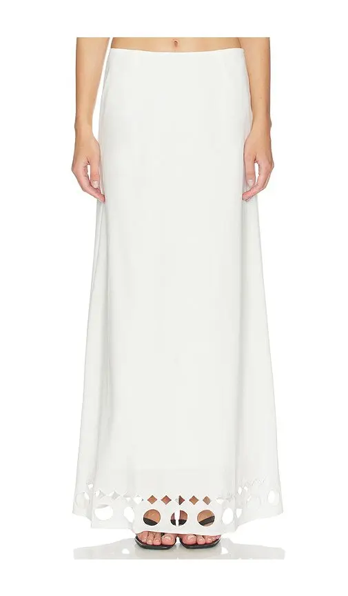 YELLOW THE LABEL Silas Linen Skirt