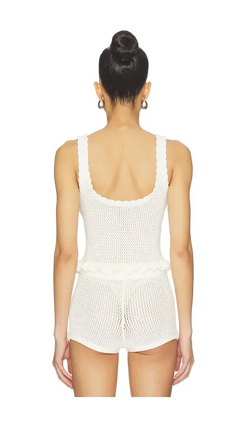 Majorelle Fionina Pointelle Tank Top - Ivory