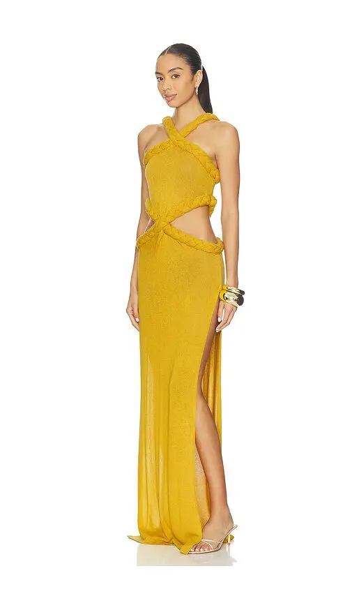 BRONX AND BRONCO Knit Celeste Halterneck Dress