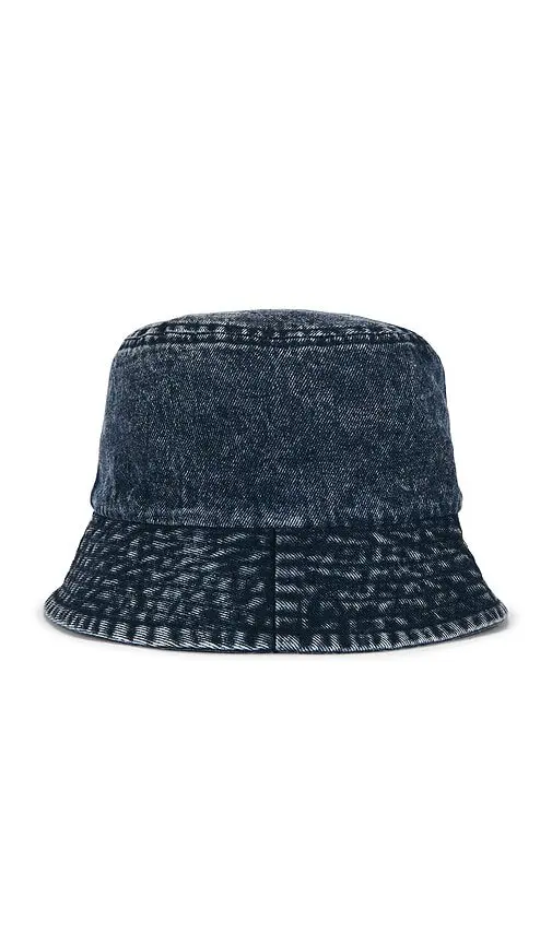 VERUTUM Lettering Denim Bucket Hat