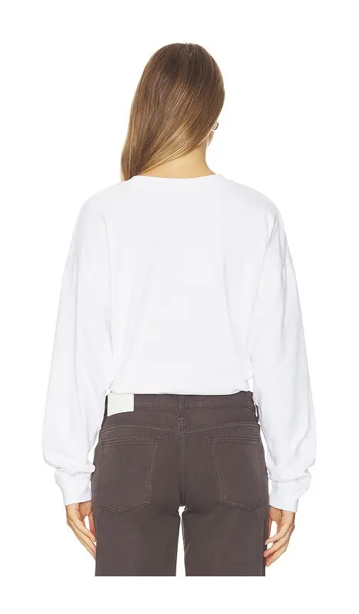 ST. AGNI Drawstring Long Sleeve Top
