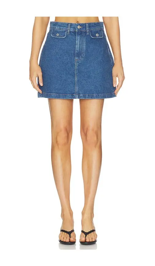 Paige Janelle Denim Skirt - Laguna