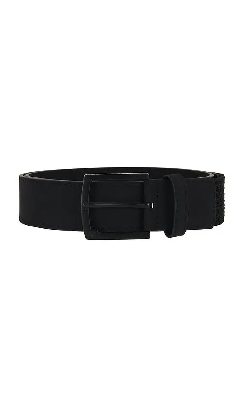 Travis Mathew Wanderlust Belt With -tone Buckle - Black