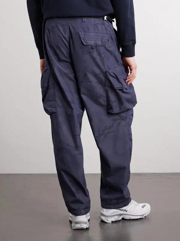 Stone Island Camouflage Straight-leg Cotton-blend Trousers