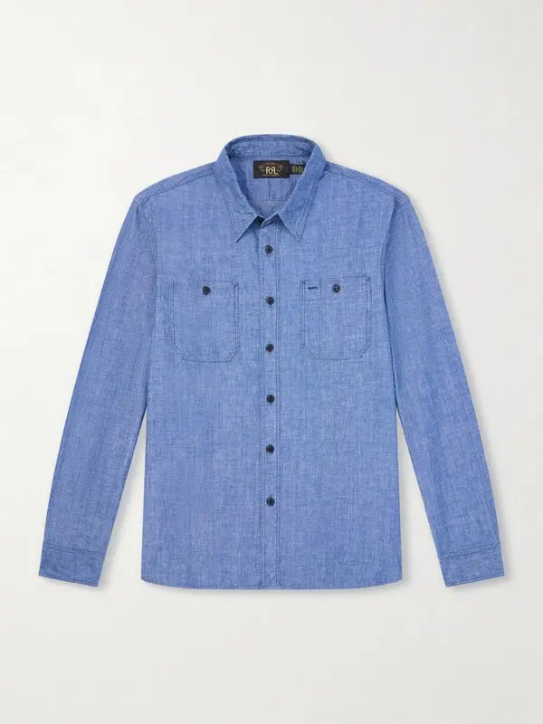 Ralph Lauren Cameron Cotton-chambray Shirt - Blue