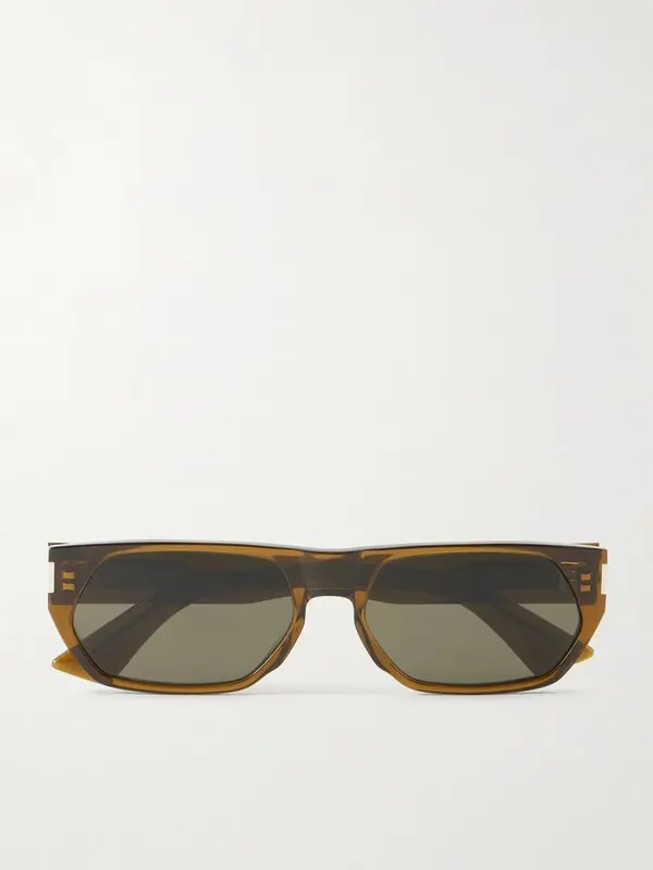 Saint Laurent Square-frame Acetate Sunglasses - Brown