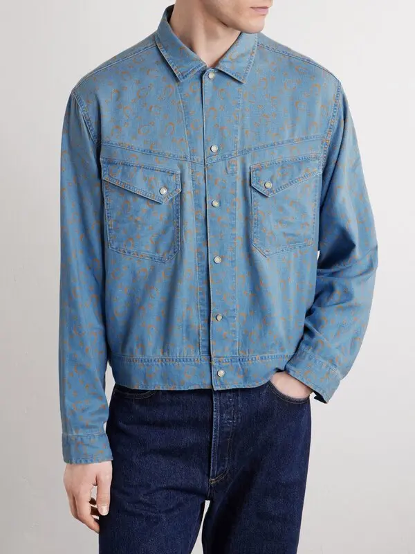 Ralph Lauren Printed Cotton And Linen-blend Shirt