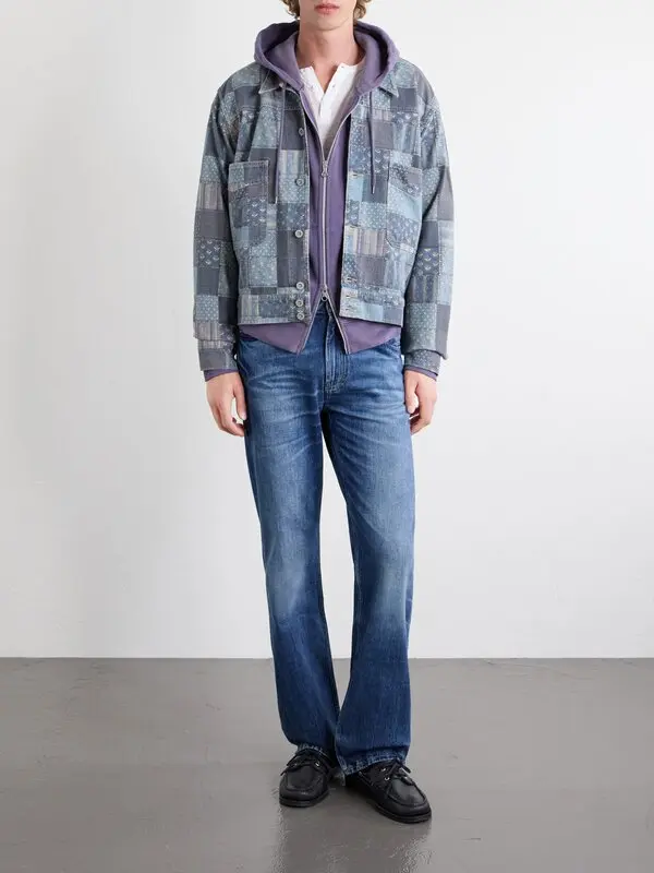Ralph Lauren Patchwork Cotton Jacket - Blue