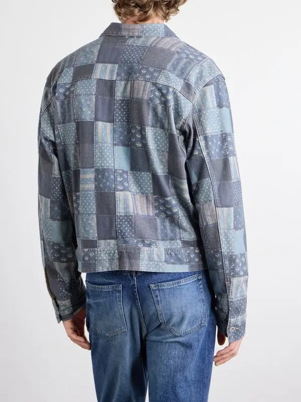 Ralph Lauren Patchwork Cotton Jacket - Blue