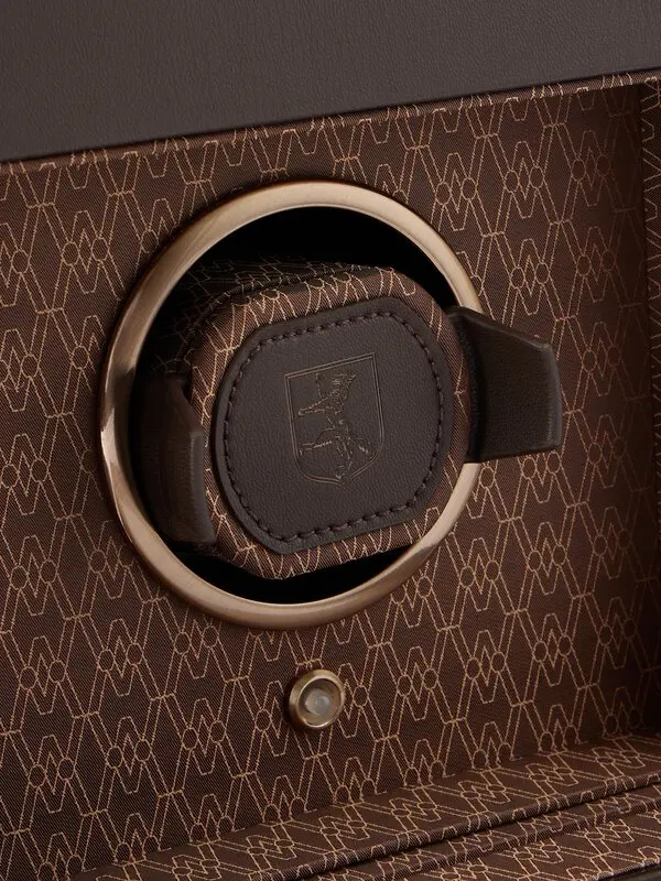 Wolf Single Watch Winder - Brown