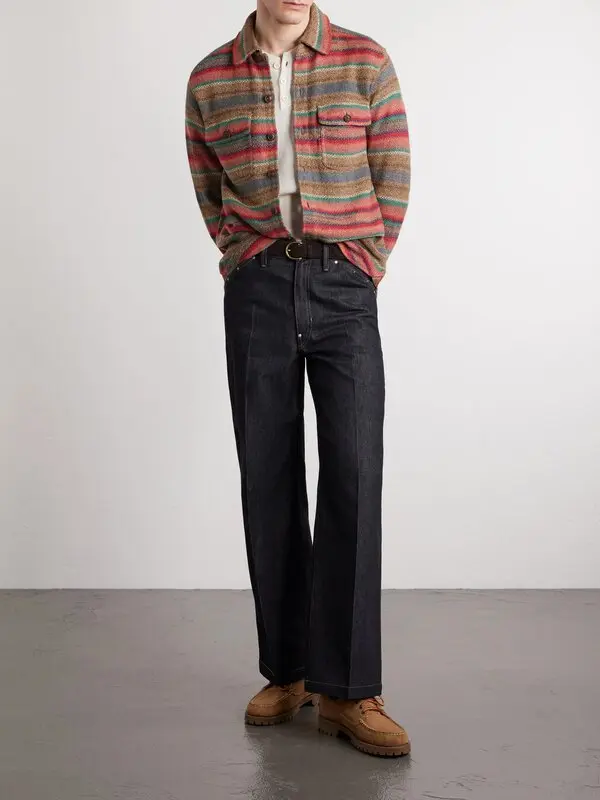 Ralph Lauren Matlock Striped Linen And Silk-blend Shirt