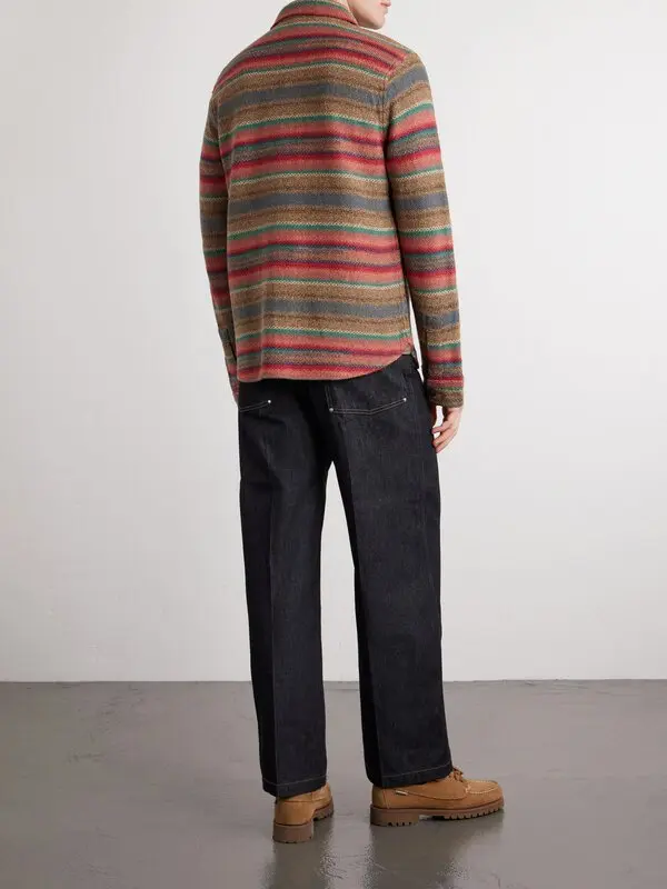 Ralph Lauren Matlock Striped Linen And Silk-blend Shirt