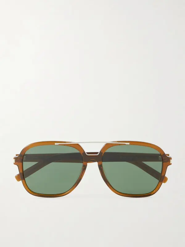Saint Laurent Aviator Sunglasses - Brown