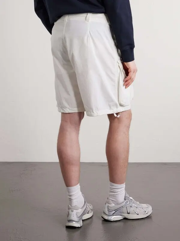 Stone Island Straight-leg Ripstop Cotton-blend Shorts