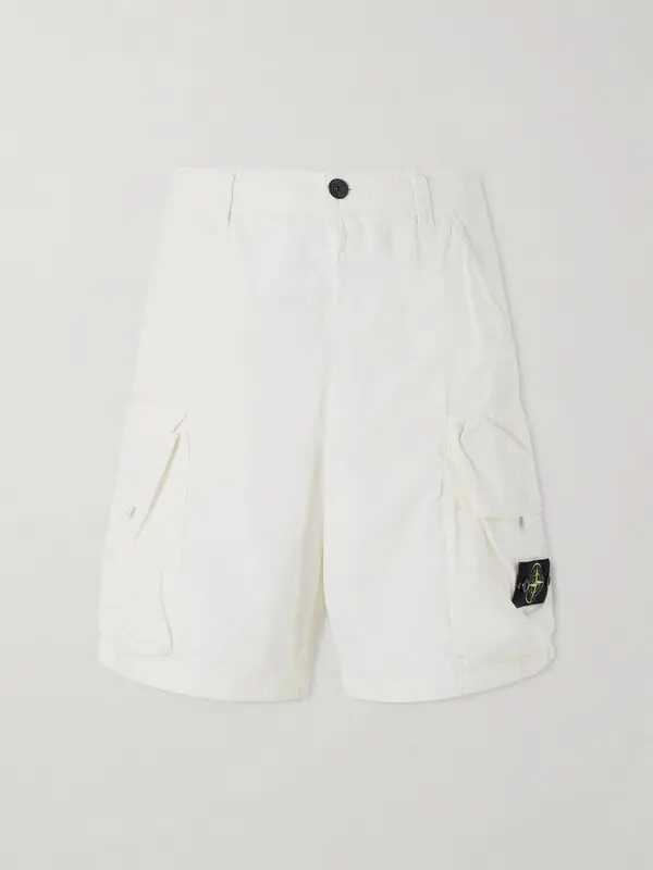 Stone Island Straight-leg Ripstop Cotton-blend Shorts