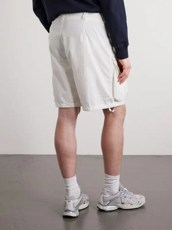 Stone Island Straight-leg Ripstop Cotton-blend Shorts