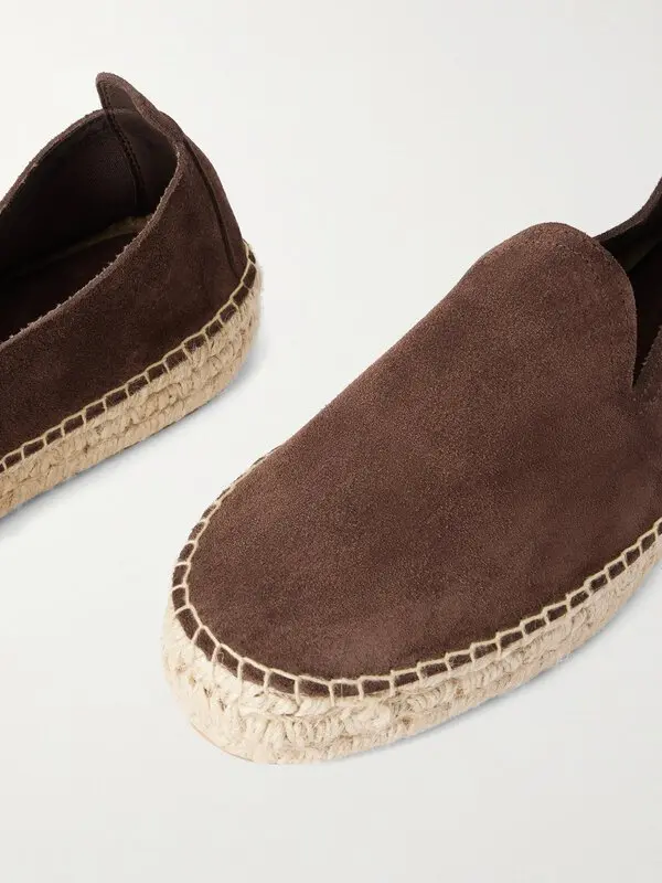 MORJAS Suede Espadrilles - Brown