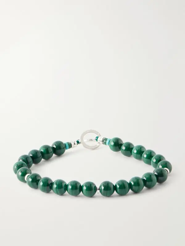 MIKIA Malachite Beaded Bracelet - Green
