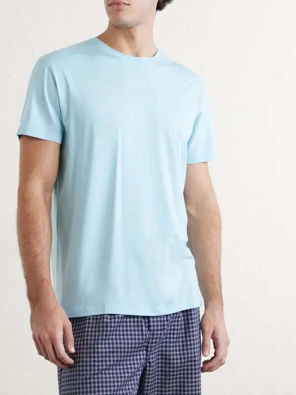 Derek Rose Stretch-jersey T-shirt - Blue
