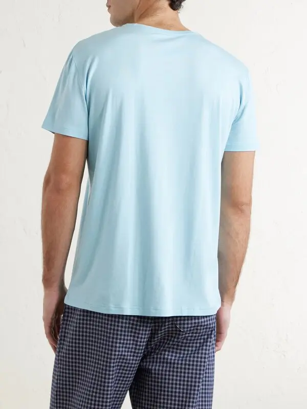 Derek Rose Stretch-jersey T-shirt - Blue